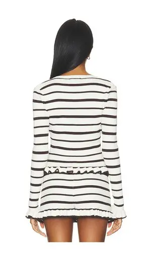 SEVEN WONDERS Donna Long Sleeve Knit Top In . Also