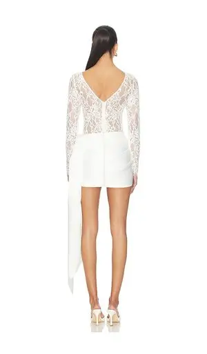 BRONX BANCO Viena Draped Mini Dress In . Also