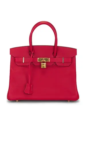 FWRD RENEW Hermes Epsom Birkin 30 Handbag - Red