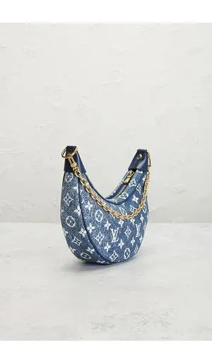 FWRD RENEW Louis Vuitton Monogram Denim Loop Shoulder Bag
