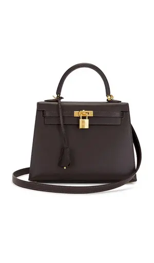 FWRD RENEW Hermes Madame Kelly 25 Handbag - Brown