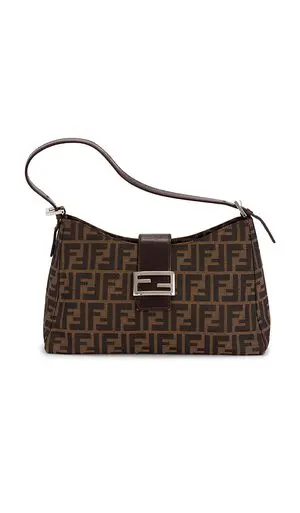 FWRD RENEW Fendi Zucca Shoulder Bag - Brown