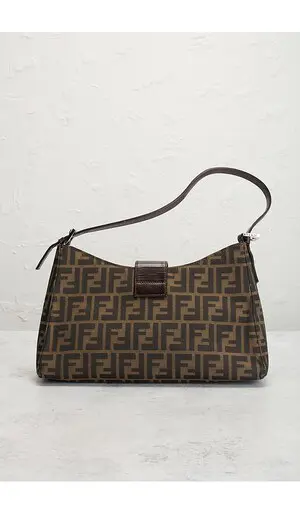 FWRD RENEW Fendi Zucca Shoulder Bag