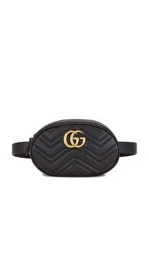 FWRD RENEW Gucci Gg Marmont Belt Bag - Black