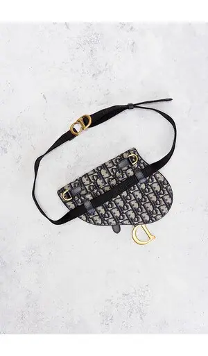 FWRD RENEW Dior Trotter Oblique Saddle Belt Bag