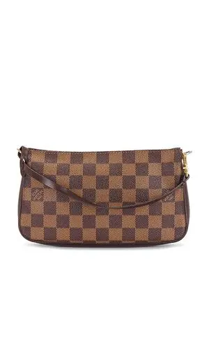 FWRD RENEW Louis Vuitton Damier Ebene Navona Pochette Accessoires Shoulder Bag - Brown