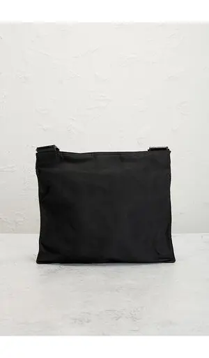 FWRD RENEW Prada Tessuto Flat Messenger Bag