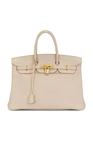 FWRD RENEW Hermes Togo Birkin 35 Handbag - Beige