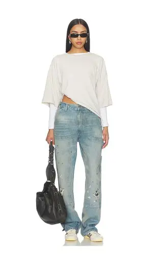 Free People X We The Free Perfect Oversized Tee In . Also