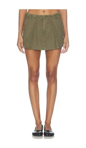 Free People Riverfront Surplus Mini Skirt In . Also - Green