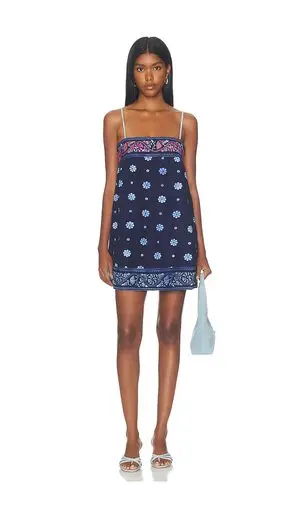 Free People Bali Take Me With You Mini Dress In . Also - Blue