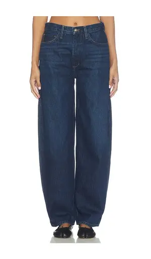 FAVORITE DAUGHTER The Mercer Mid Rise Easy Barely Barrel Jean In . Also - Blue