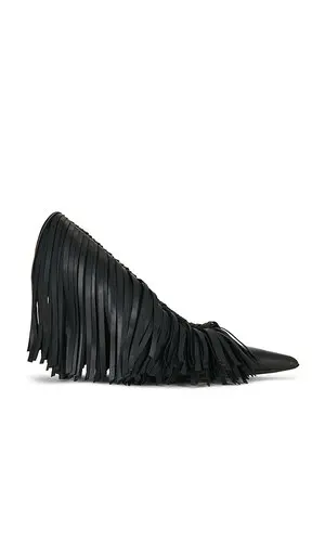 GIA BORGHINI Amelia Fringes Pump In . Also - Black