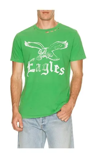 Junk Food Eagles City Edition Vintage Tee In . Also - Green