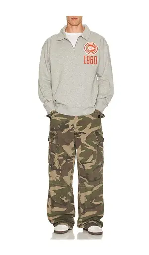 Junk Food Chiefs Flocked Quarter Zip Sweatshirt In . Also