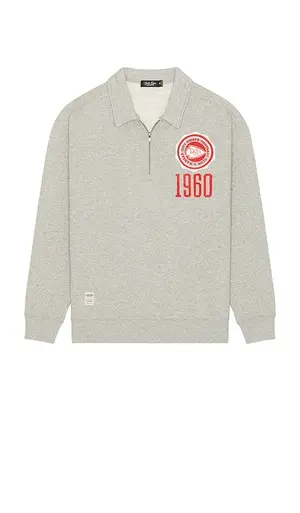Junk Food Chiefs Flocked Quarter Zip Sweatshirt In . Also