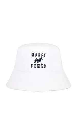 SIEGELMAN STABLE Embroidered Bucket Hat - White