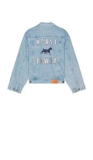 SIEGELMAN STABLE X Ford Patched Denim Jacket - Blue