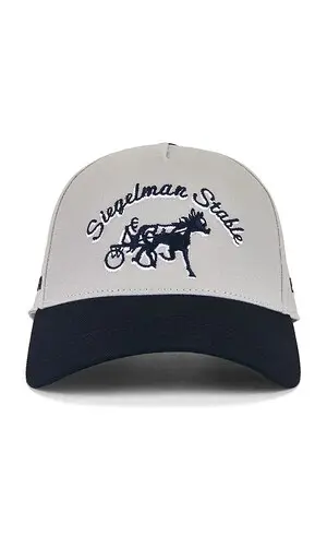 SIEGELMAN STABLE Embroidered Baseball Cap - Grey