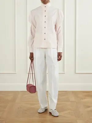 Thierry Colson Wind' Gathered Corduroy Blouse