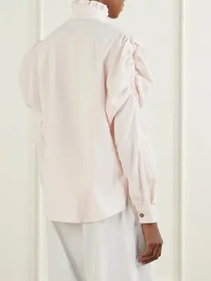Thierry Colson Wind' Gathered Corduroy Blouse