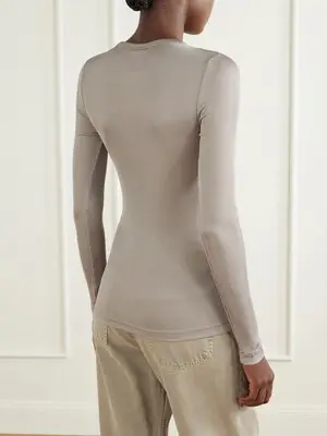 AGOLDE Delphi Ribbed Stretch Long Sleeve T-shirt