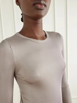 AGOLDE Delphi Ribbed Stretch Long Sleeve T-shirt