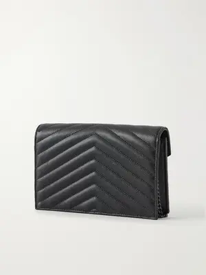 Saint Laurent Cassandre Mini Matelassé Leather Shoulder Bag