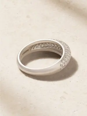 JENNIFER MEYER Dome 18-karat White Diamond Ring