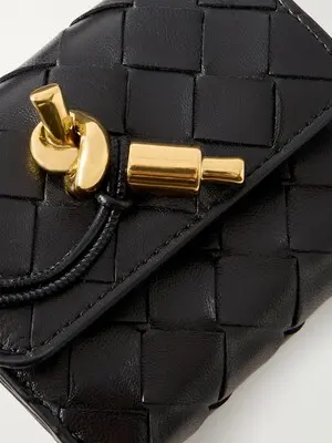Bottega Veneta Andiamo Intrecciato Leather Tri-fold Wallet