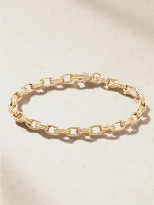 LUCY DELIUS Siren 14-karat Diamond Bracelet - Gold