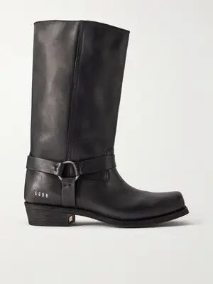 GOLDEN GOOSE Distressed Leather Knee Boots