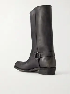 GOLDEN GOOSE Distressed Leather Knee Boots