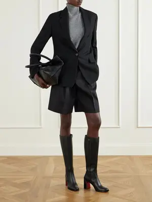 CHRISTIAN LOUBOUTIN Iranina 85 Leather Knee High Boots