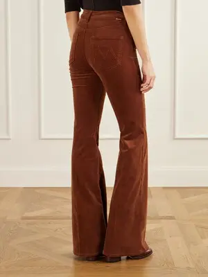MOTHER The Doozy Cotton-blend Corduroy Flared Pants