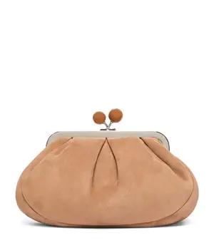 Max Mara Suede Pasticcino Clutch Bag