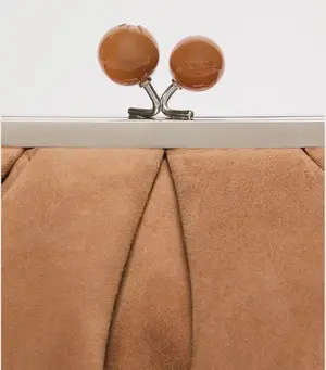 Max Mara Suede Pasticcino Clutch Bag