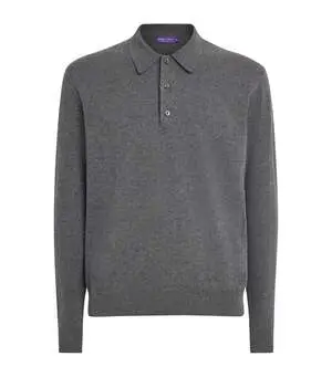 Ralph Lauren Purple Label Cashmere Polo Sweater
