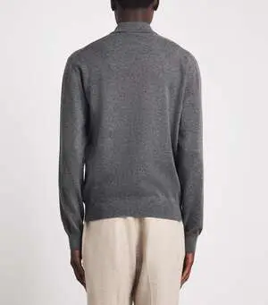 Ralph Lauren Purple Label Cashmere Polo Sweater