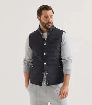 Brunello Cucinelli Bonded Taffeta Down Gilet