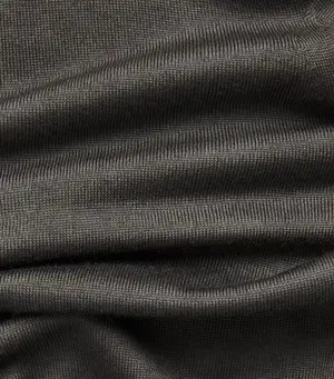 Corneliani Virgin Wool Long-sleeve Polo Shirt