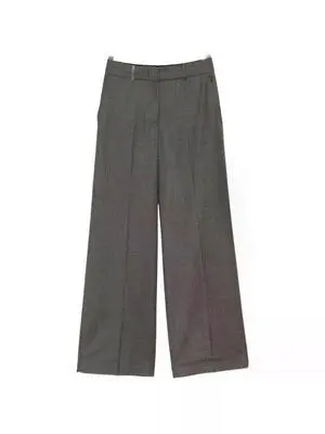 Peserico Pinstripe Wide-leg Tailored Trousers