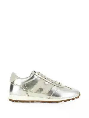Hogan Metallic Leather Athletic Sneakers