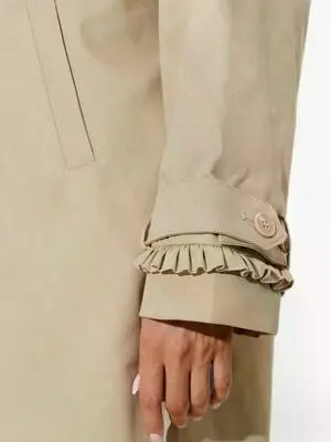 Adidas Ruffled Trim Logo Coat