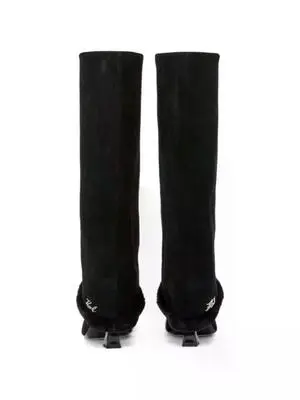 Karl Lagerfeld Suede Fold-down Boots