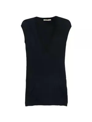Paloma Wool V-neck Knit Top With Pouch Pocket