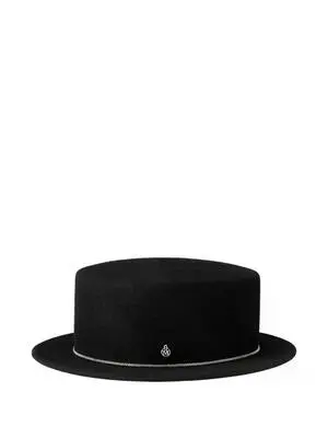 MAISON MICHEL Auguste Chain-trimmed Fedora