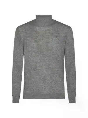 Altea Roll-neck Knitted Sweater - Grey