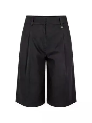Liu Jo Pleated Logo-plaque Shorts