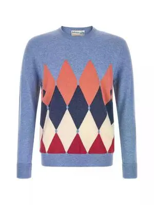 BALLANTYNE Diamond Inlay Cashmere Sweater
